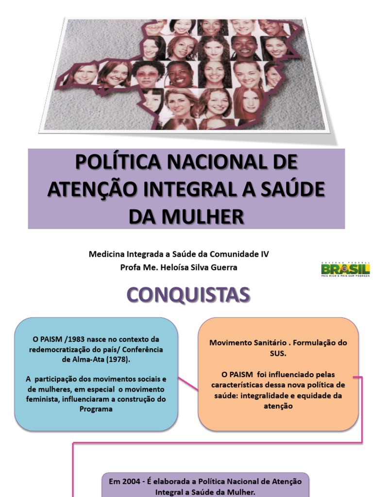 Aula 03 Pnaism Pdf Saúde Feminina Gênero