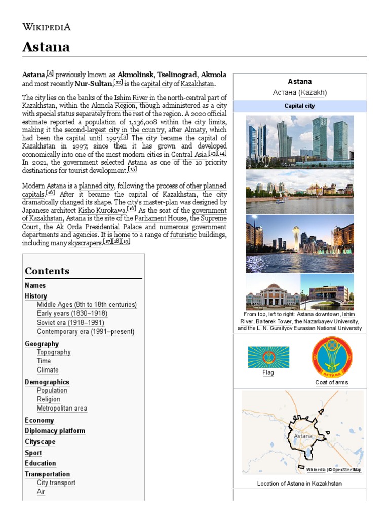 Astana | PDF