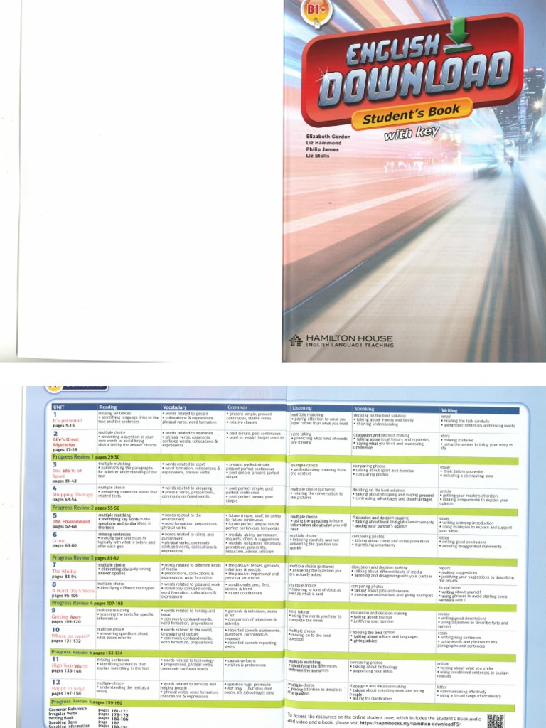 English Download B1+ Student's Book With Key (All Units) | PDF