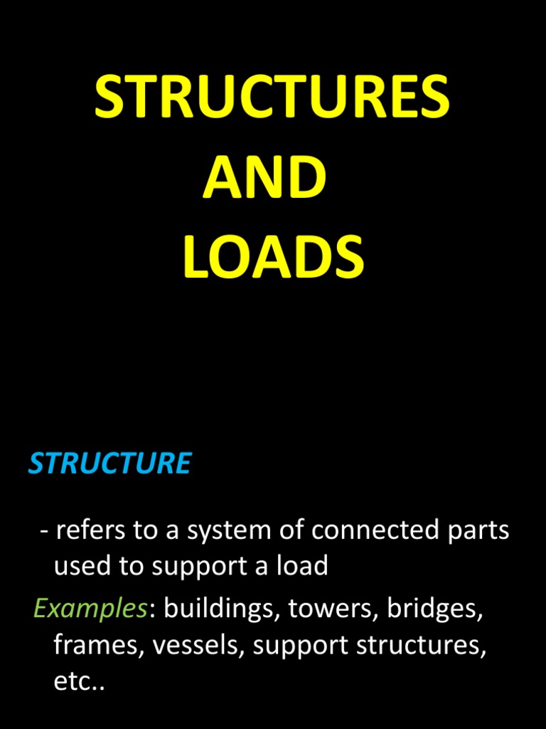 Lecture 1.2 - Structural Loads | PDF | Beam (Structure) | Truss