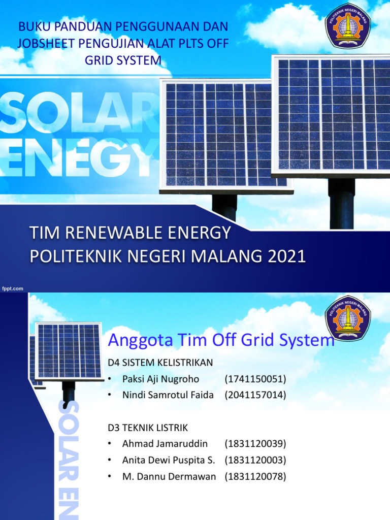 Buku Panduan Dan Jobsheet Tim Off Grid | PDF