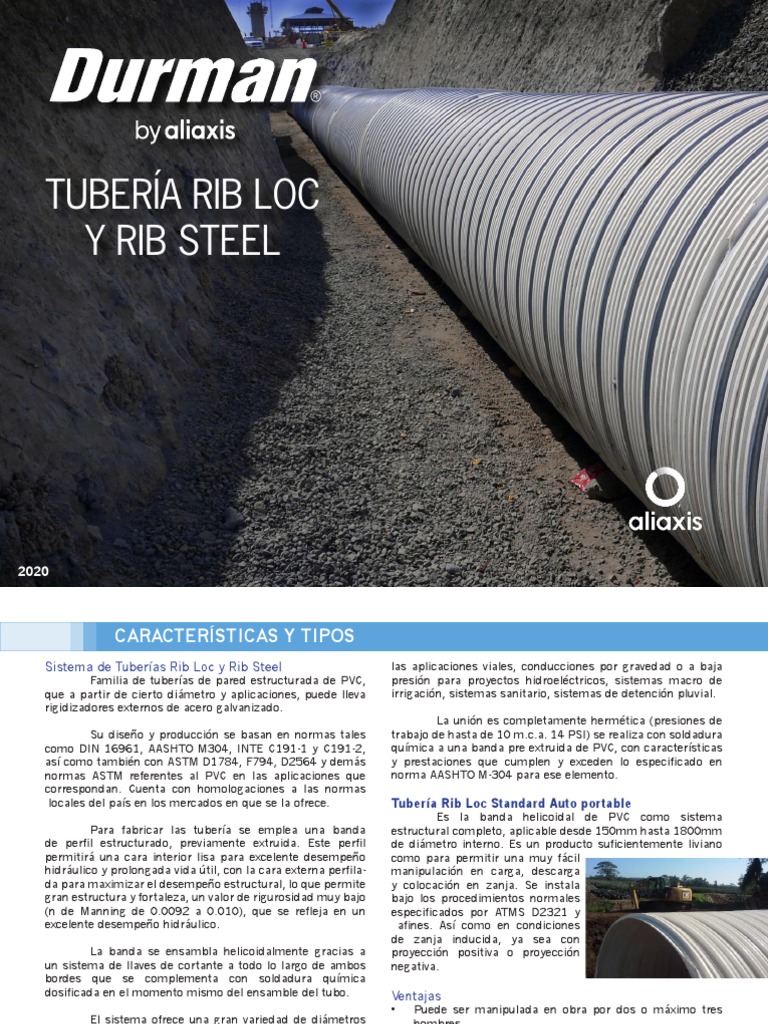 Rib Loc BC | PDF | Tubería (transporte de fluidos) | Materiales