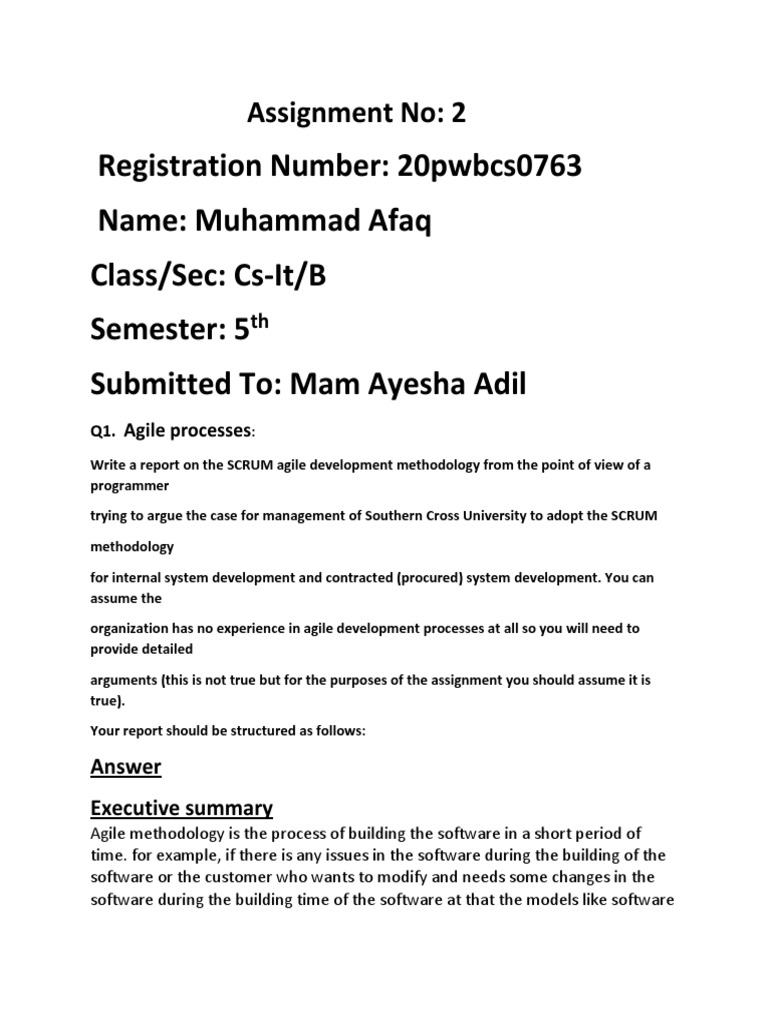 Assignment No 2 | PDF