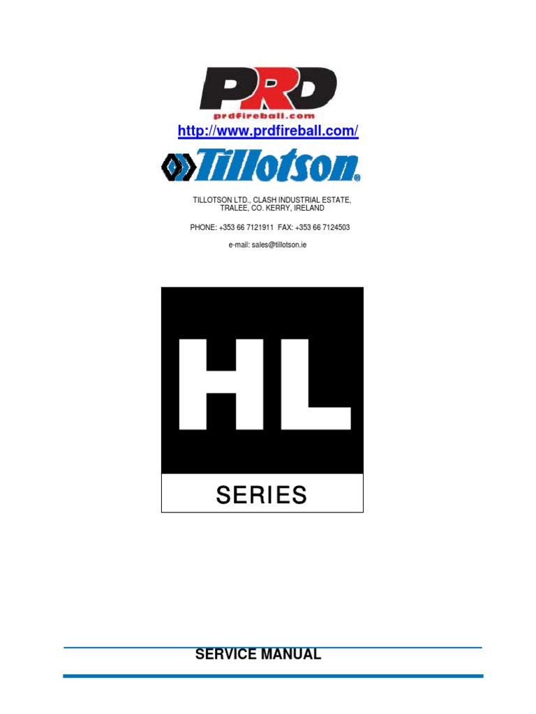 Tillotson HL Carburetor Service Manual | PDF