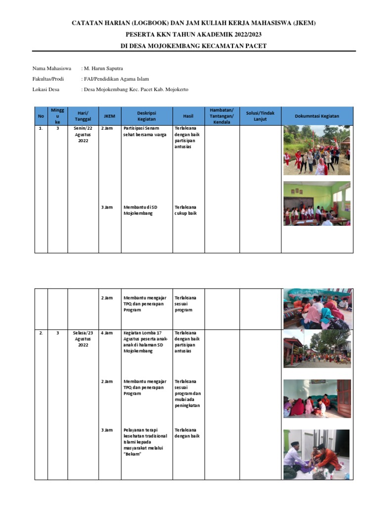 Logbook Minggu Ke 3 M Harun Saputra 51905120037 Fai Pai Madin Pdf