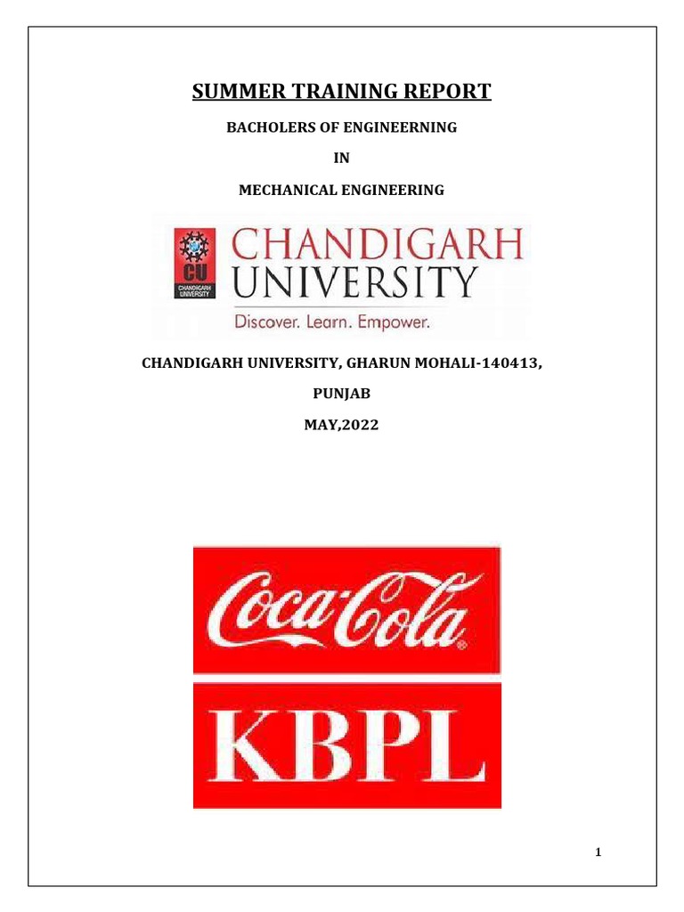 Summer Training Report | PDF