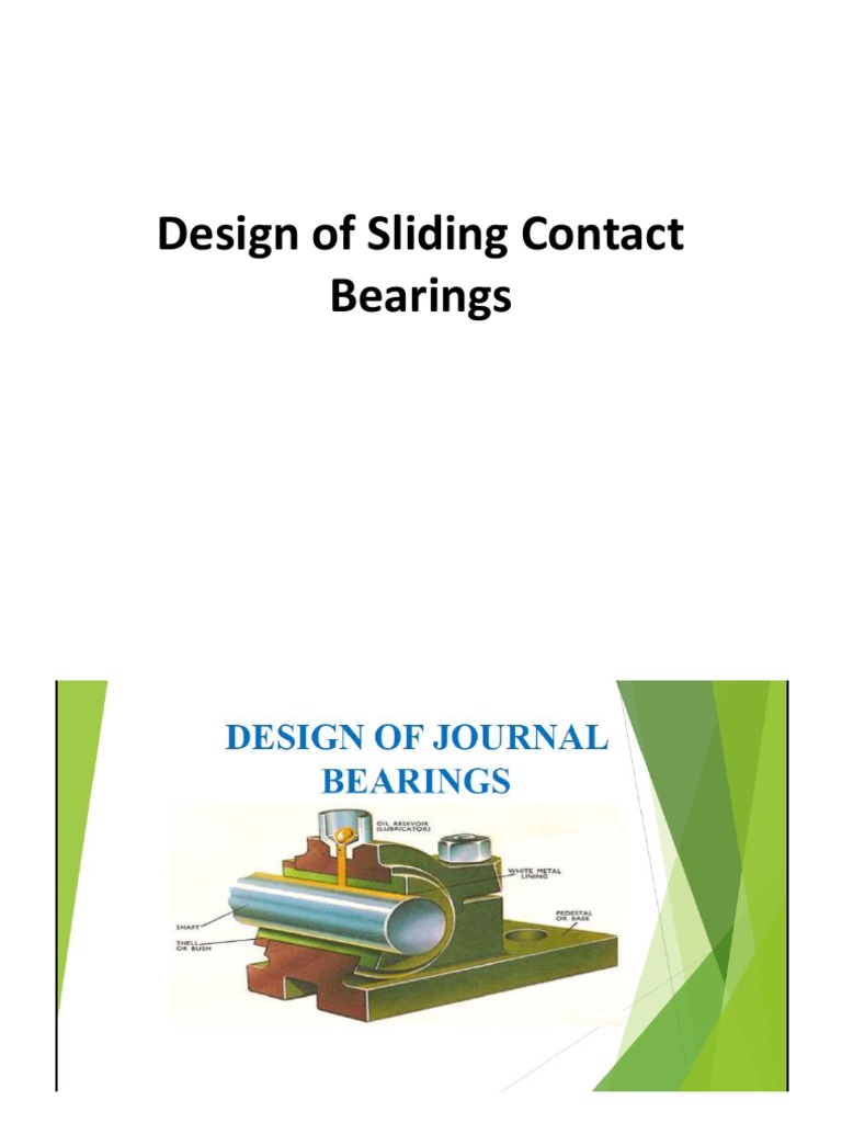 Journal Bearing Design and Analysis | PDF | Bearing (Mechanical ...
