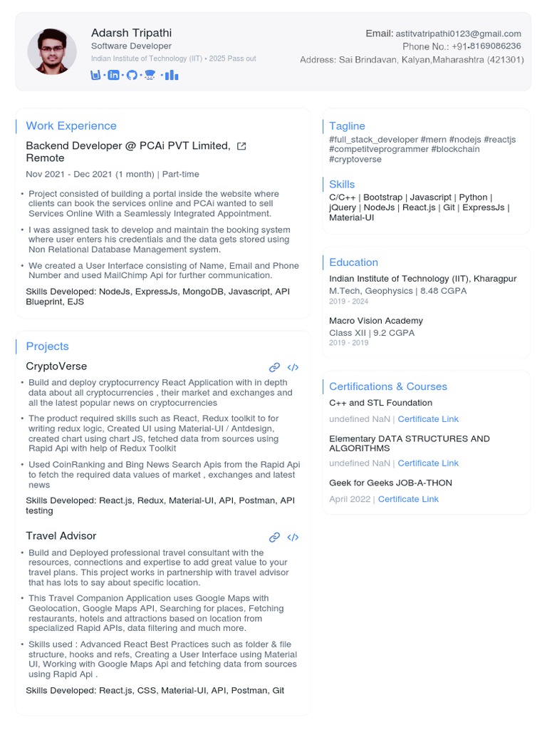 Curriculum Vitae | Download Free PDF | Java Script | Software Curriculum Vitae | Download Free PDF | Java Script | Software