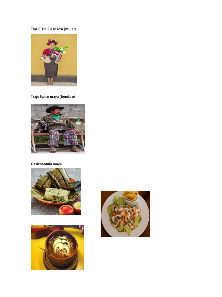 Traje Tipico Maya | PDF | Cocina, comidas y vino