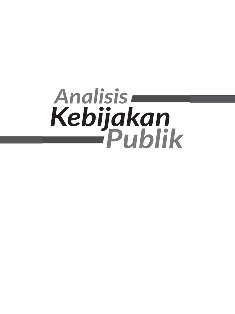 Analisis Kebijakan Publik | PDF