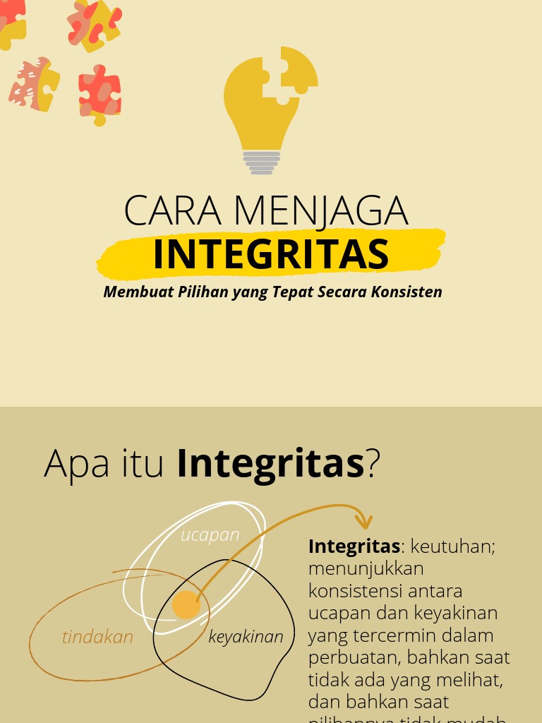 Cara Efektif Menjaga Integritas | PDF | Karier & Perkembangan ...