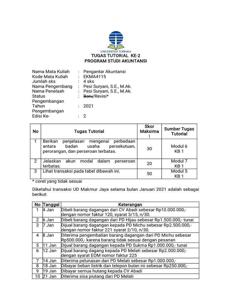 Soal Tugas 2 - PA | PDF
