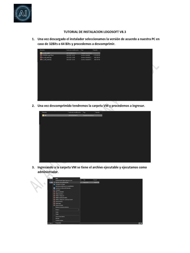 Tutorial de Instalacion Logosoft V8 | PDF | Ingeniería de software ...