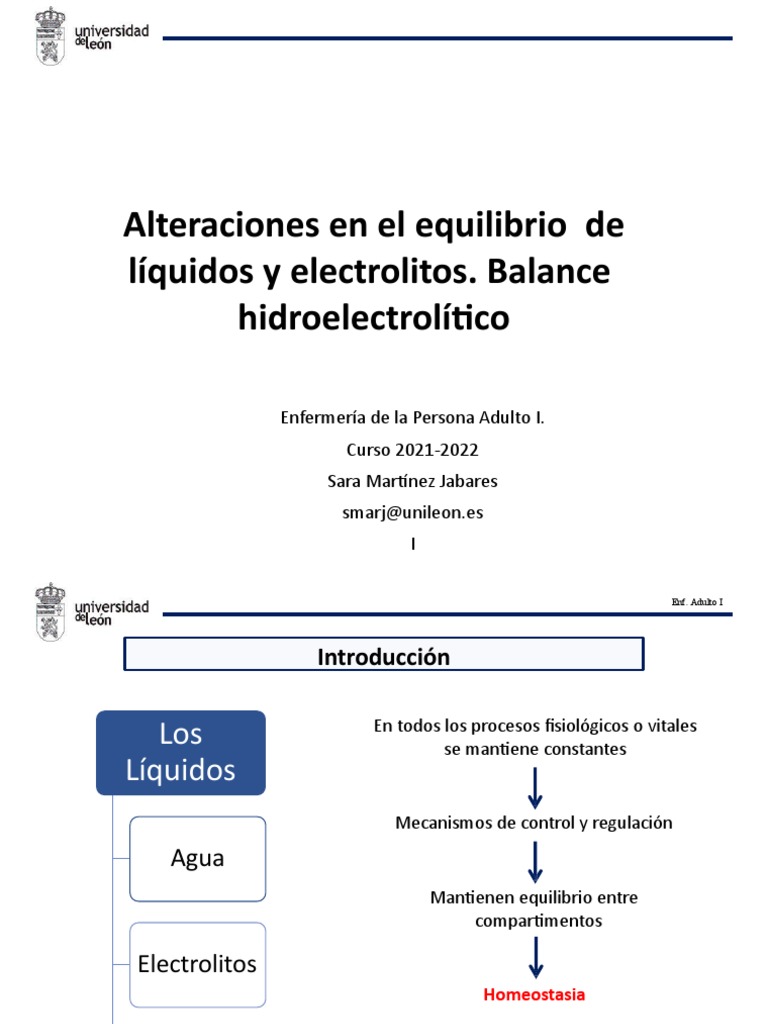 TEMA 5. ALTERACIONES EN EL EQUILIBRIO Y DESEQUILIBRIO DE LÍQUIDOS Y ELECTROLITOS | PDF | Edema ...