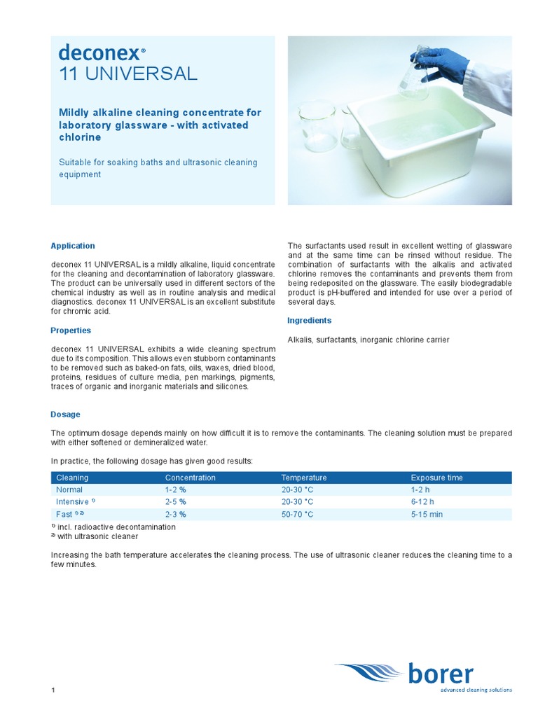 Deconex 11 UNIVERSAL EN | PDF | Surfactant | Physical Sciences