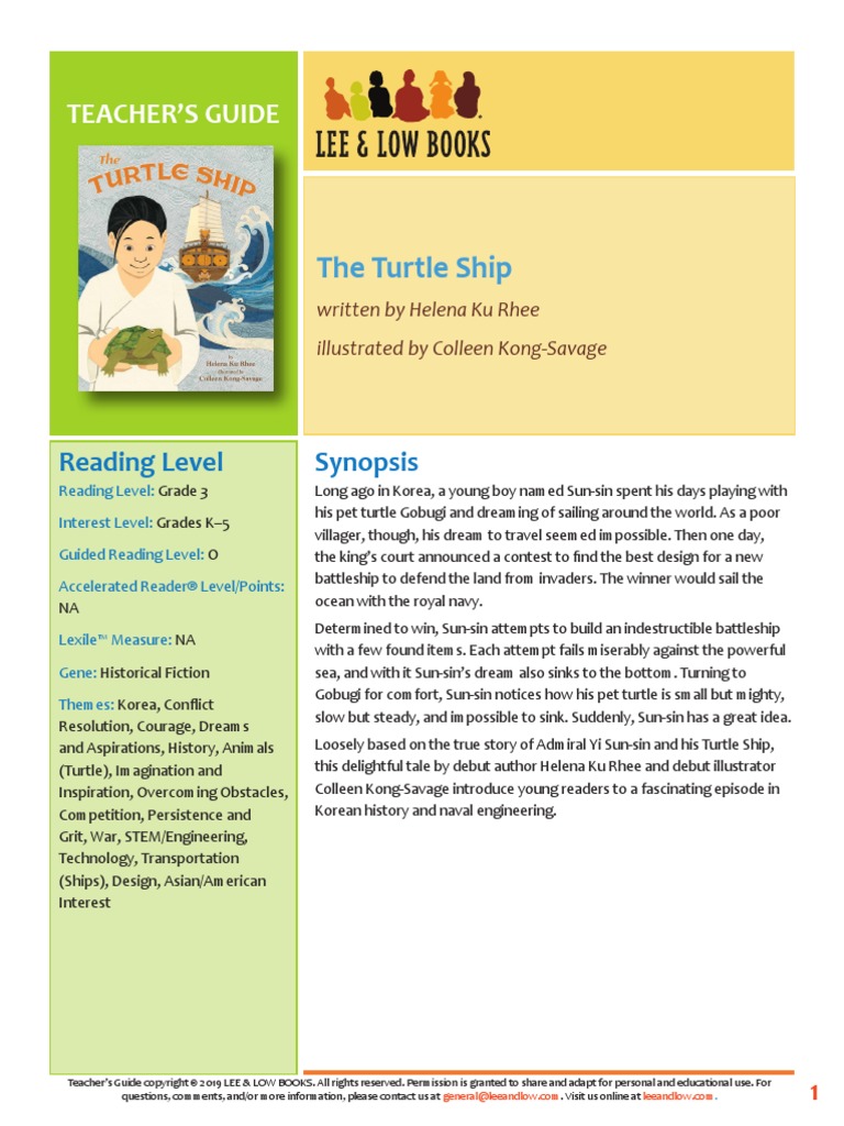 Turtle-Ship TG | PDF | Reading Comprehension | Vocabulary