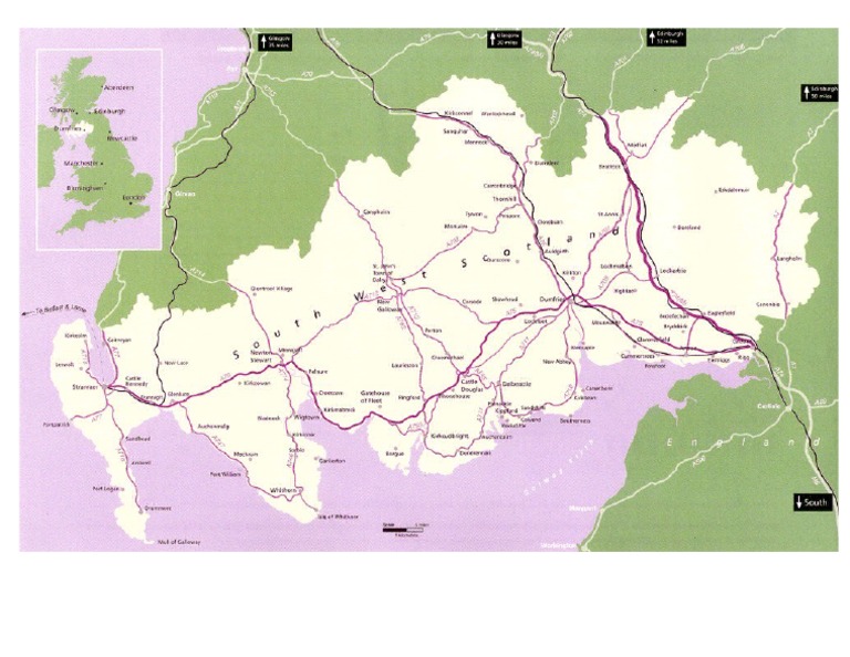 Map of Dunfries and Galloway | PDF