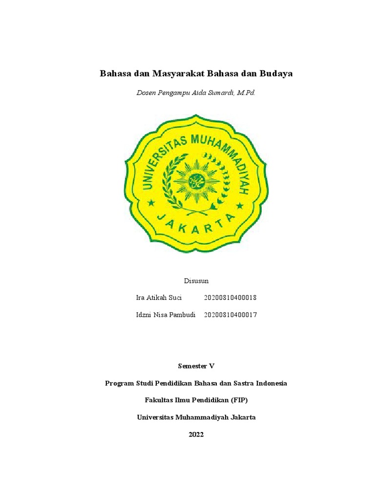 Sosiolinguistik: Bahasa dan Masyarakat | PDF | Karier & Perkembangan
