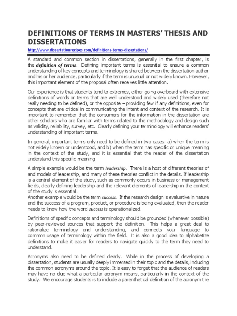 DEFINITIONS OF TERMS and Sample | PDF | Information And Communications ...