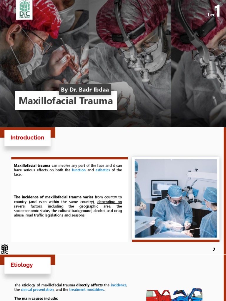 Oral Surg. Lec.1 (Maxillofacial Trauma) | PDF | Bleeding | Coma