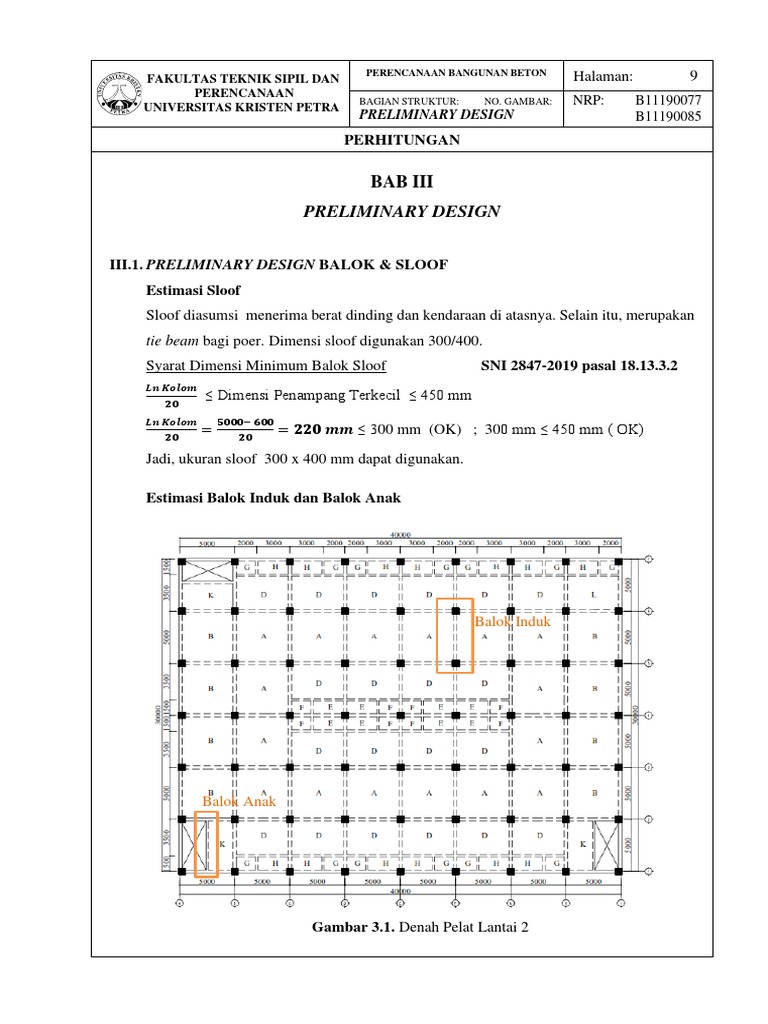 Desain Awal Struktur Beton | PDF | Sains & Matematika | Teknologi ...