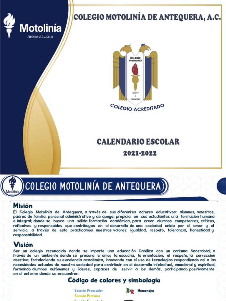 Calendario Escolar 2021-2022 | PDF