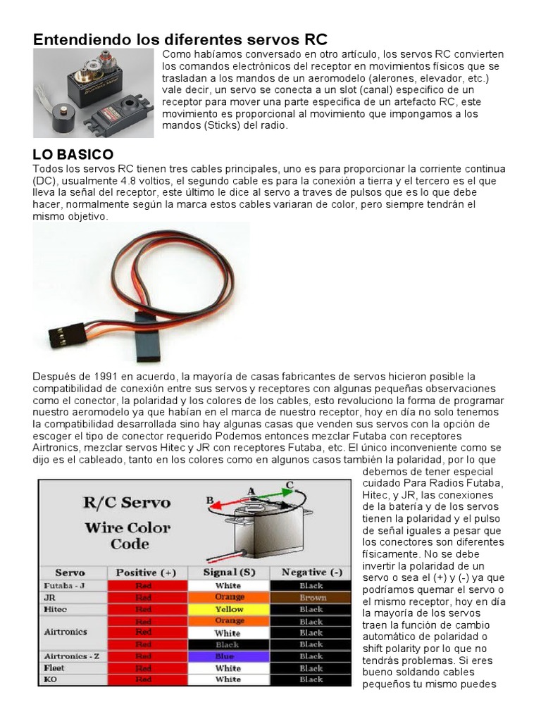 Entendiendo Los Diferentes Servos RC | PDF