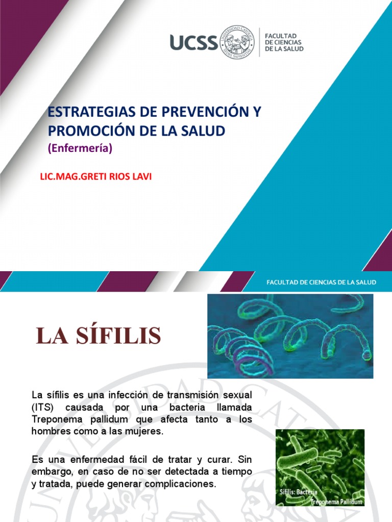 SIFILIS | PDF | Infección transmitida sexualmente | Penicilina