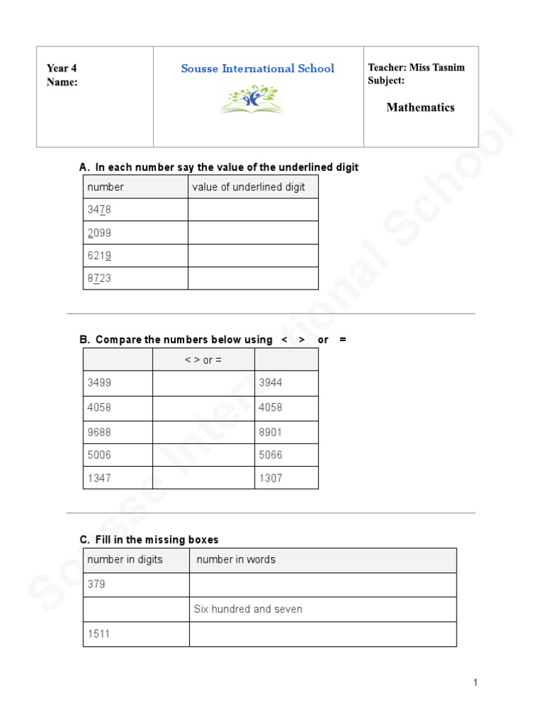 Maths Test Pdf Mathematics