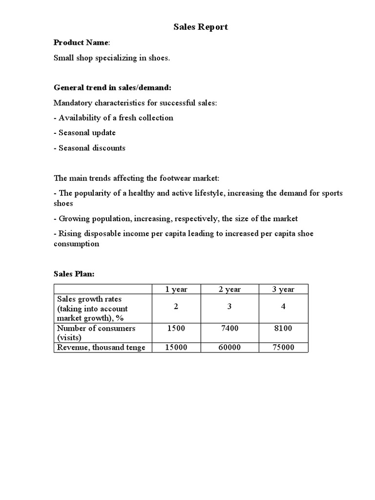 Sales Report | PDF | Business