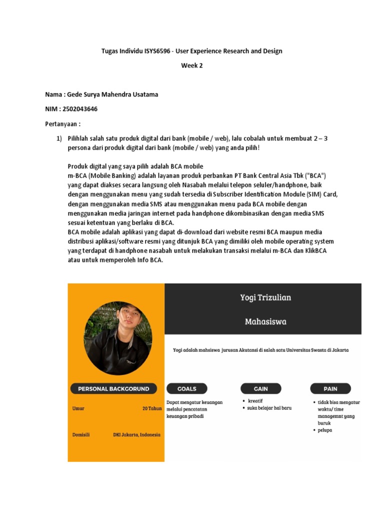 Tugas Week2 | PDF | Bisnis | Pengelolaan Keuangan & Uang