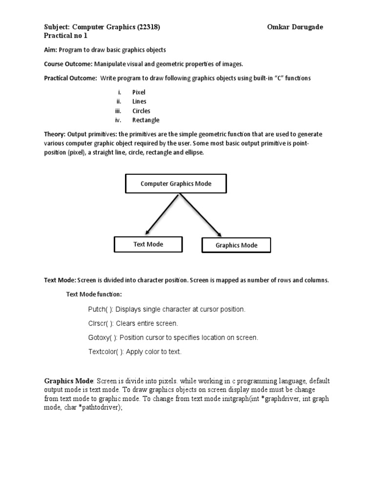 Cgr 1 Download Free Pdf Computer Graphics Graphics 