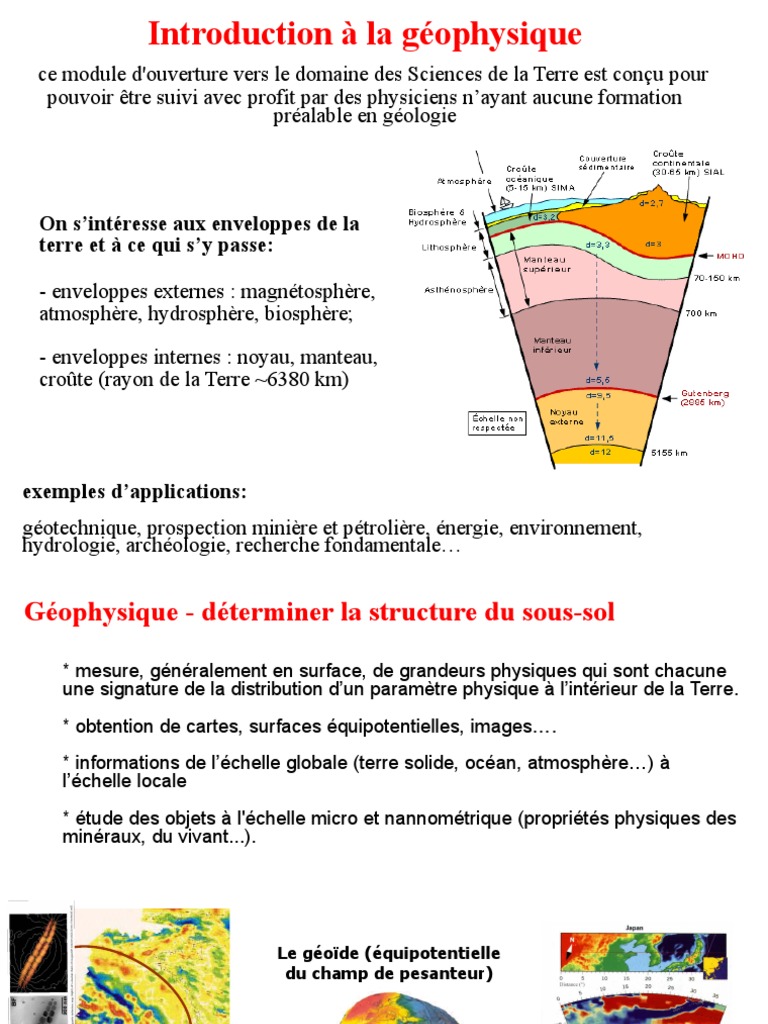Introduction à la géophysique moderne | PDF