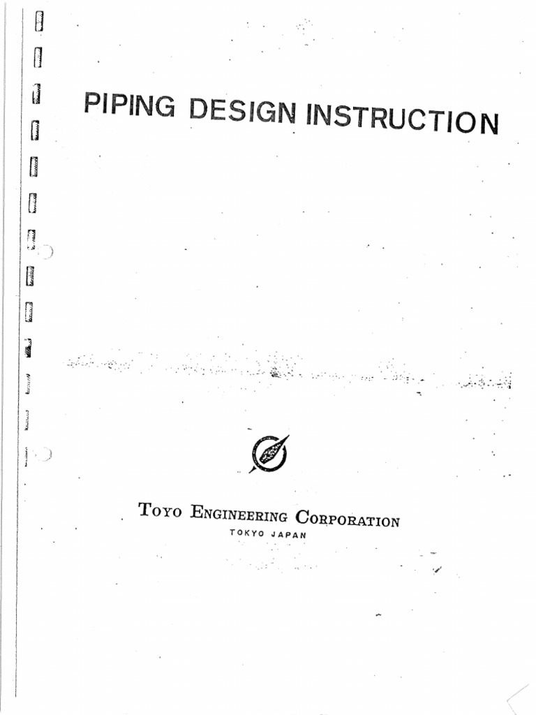 Toyo Engineering Corp. (Piping Design Instruction) | PDF