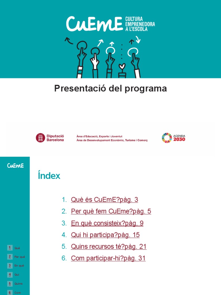 Presentacio CUEME - Curs 22-23 | PDF