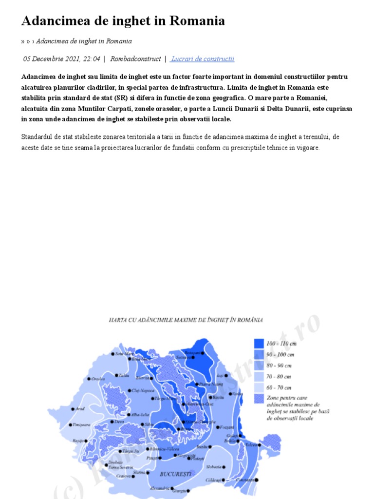 Adancimea de Inghet | PDF
