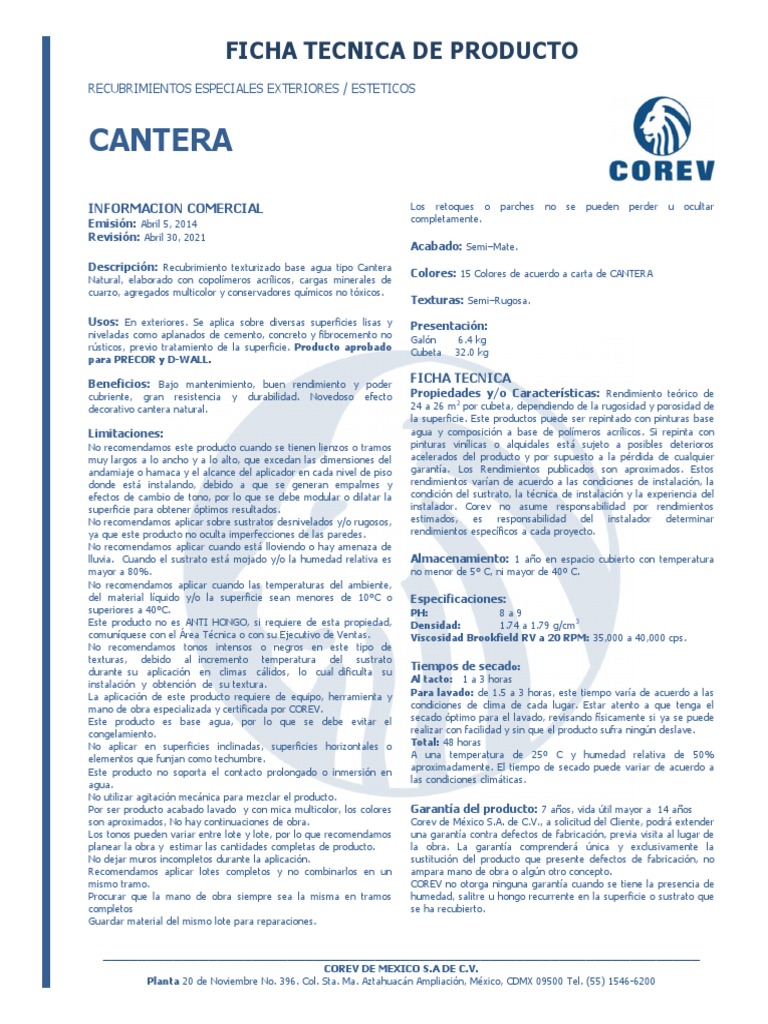 CANTERA 30abr2021 | PDF | Agua | Pintura acrilica
