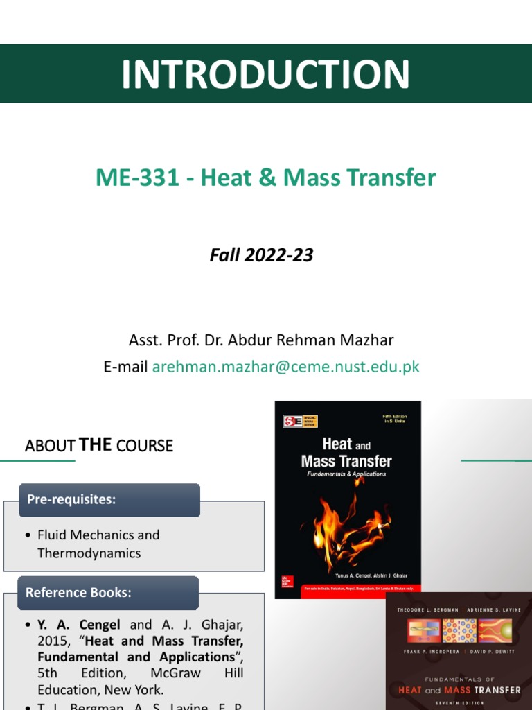 Introduction HMT | PDF | Heat | Heat Transfer