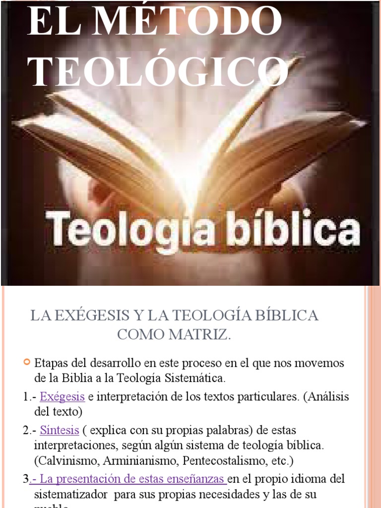 EL Método Teológico Semana 4 | PDF | Biblia | Teología