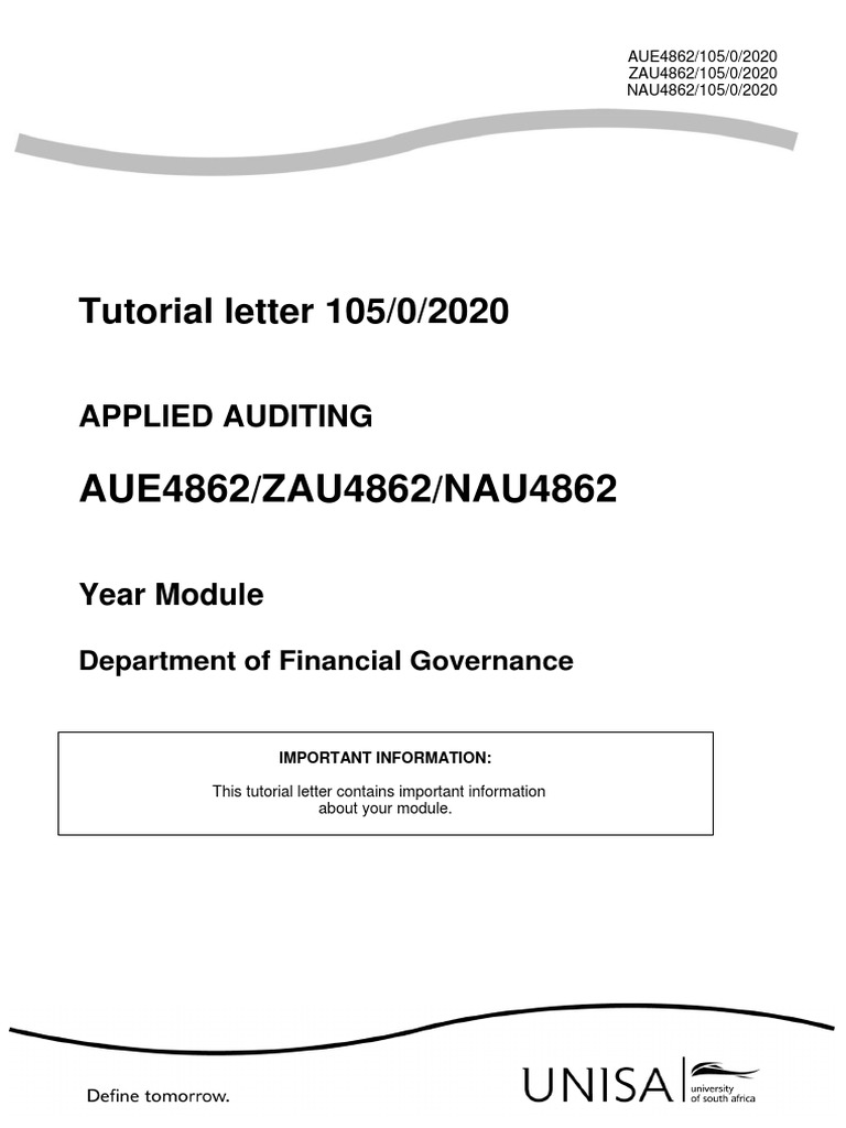 Aue T4 | PDF | Audit | Financial Audit