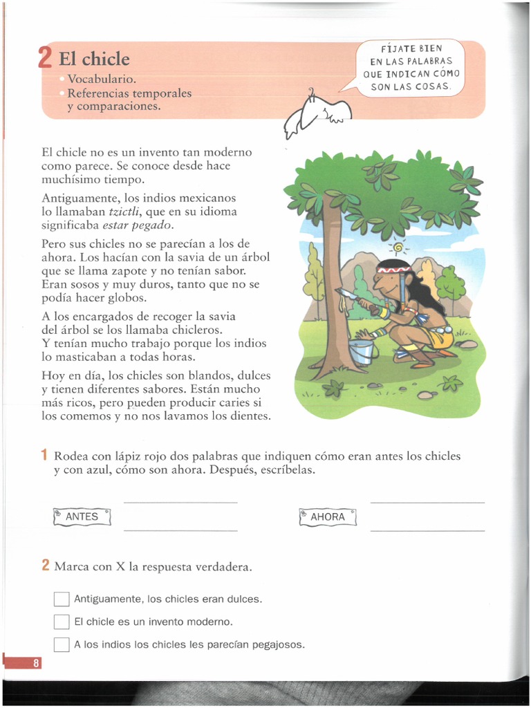 El Chicle - Lectura | PDF