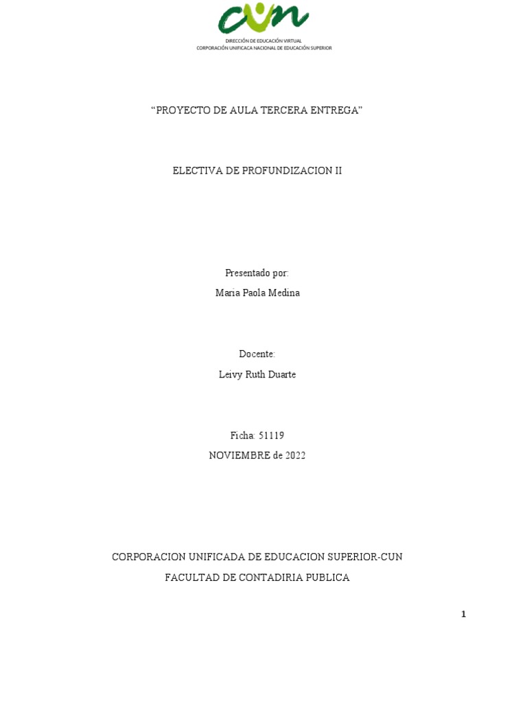 Aca 3 Electiva de Profundizacion | PDF | Bancos | Business