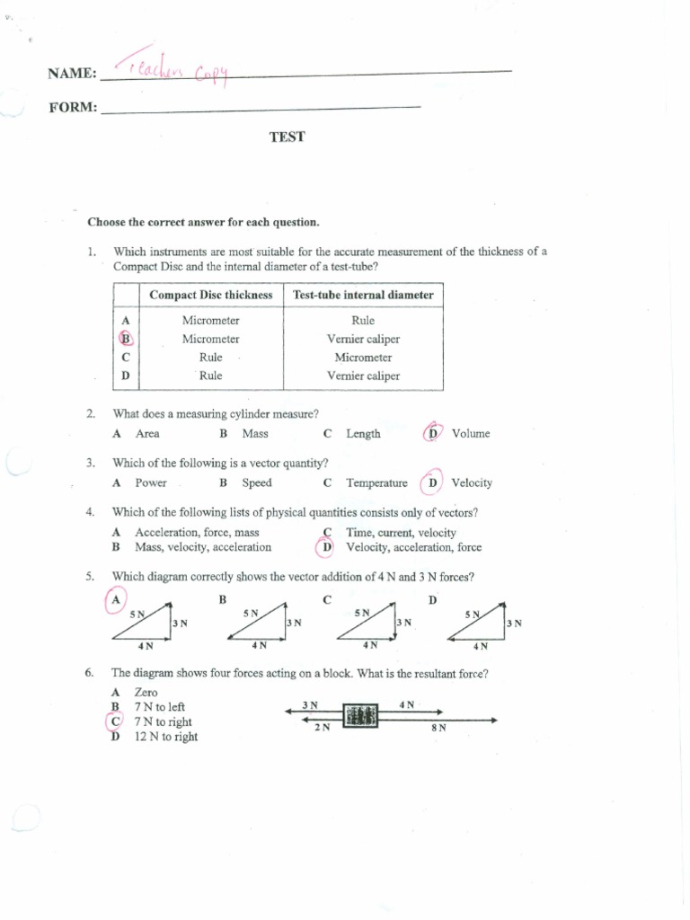 Forces Assignment Corrections | PDF