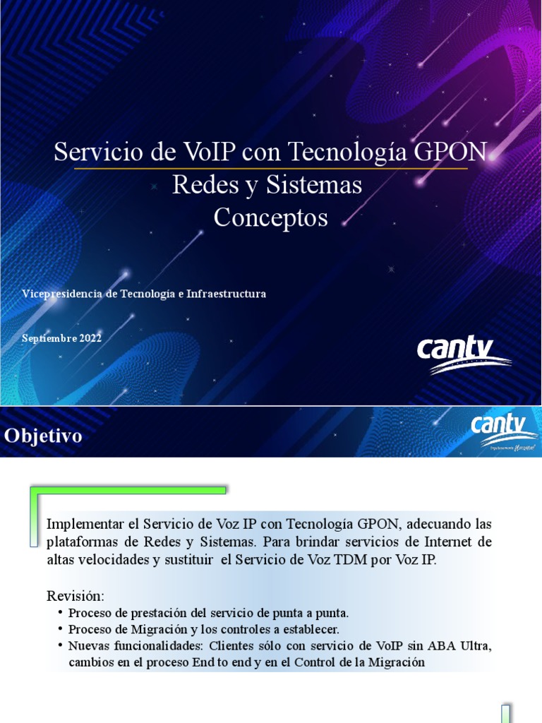 Servicio de Voz IP Con Tecnología GPON | PDF