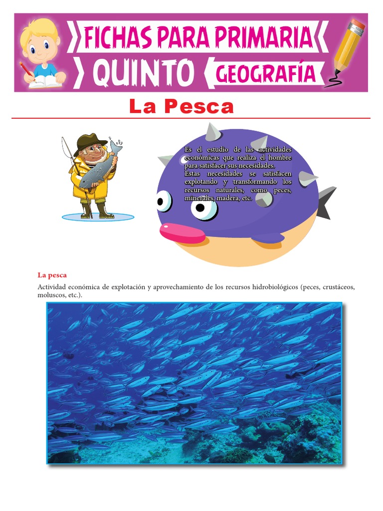 La Pesca para Quinto Grado de Primaria | PDF | Perú | Peces y humanos