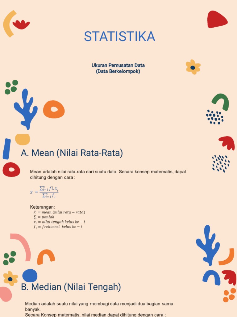 Materi Statistika - Ukuran Pemusatan Data | PDF