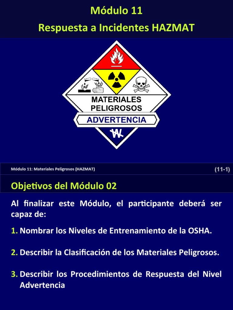 Clasificación y Respuesta a HAZMAT | PDF | Mercancías peligrosas ...