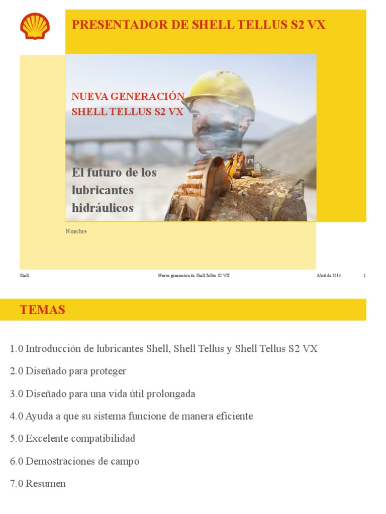Shell Tellus S2 VX Sales Presenter-ESP | PDF