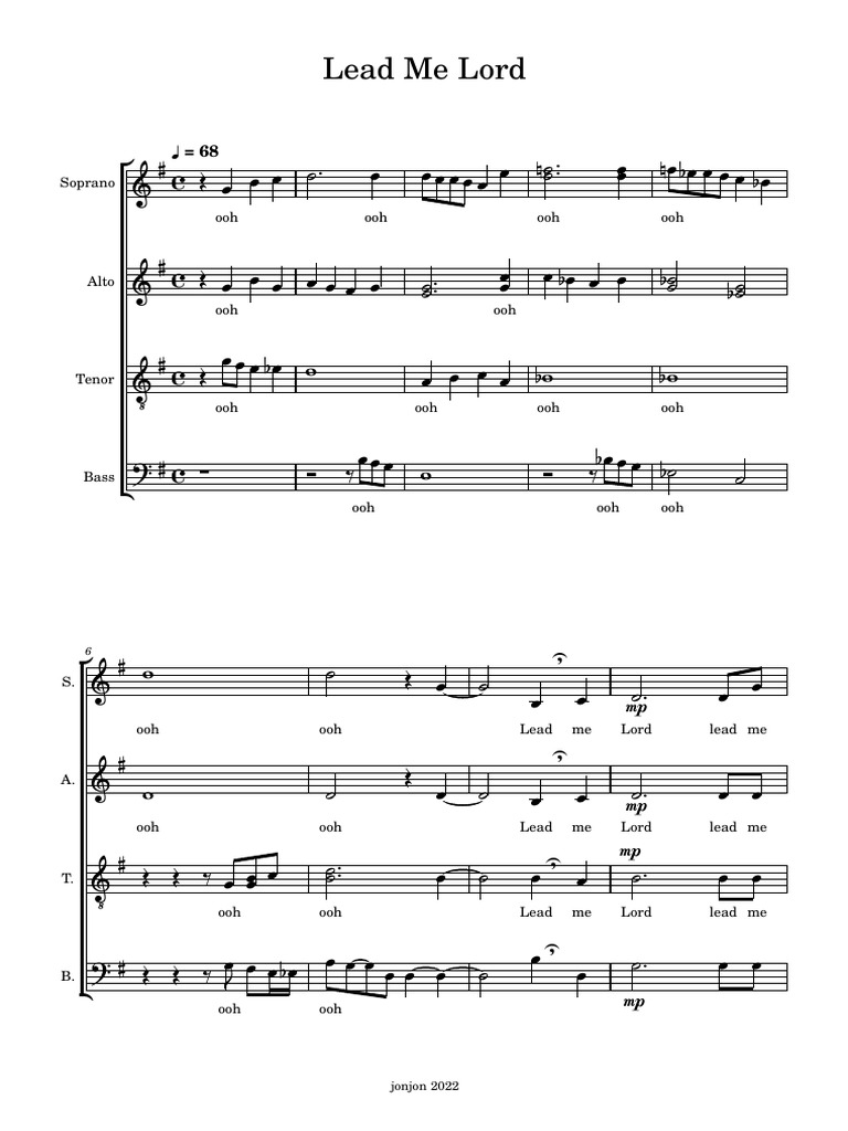 Lead Me Lord | PDF | Elements Of Music | Compositions