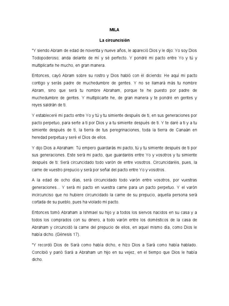 MILA | PDF | Circuncisión | Abrahán